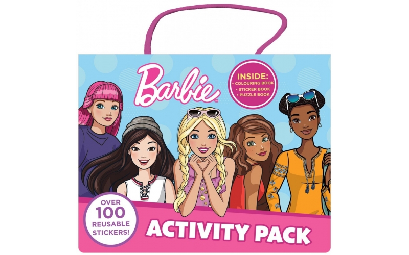 BARBIE Activity Pack - 3 Aktivitetsbøger og 100+ Reusable Stickers