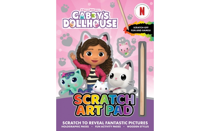 GABBY´S DOLLHOUSE Scratch Art Pad - Kreativ sjov med scratch art